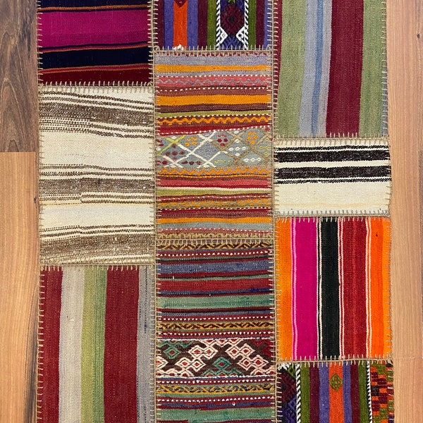 Patchwork Kilim Rug - Etsy