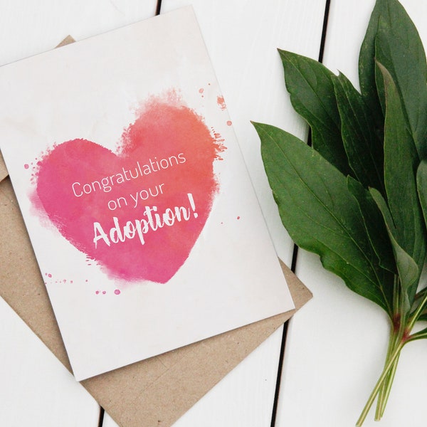 Adoption Card - Etsy