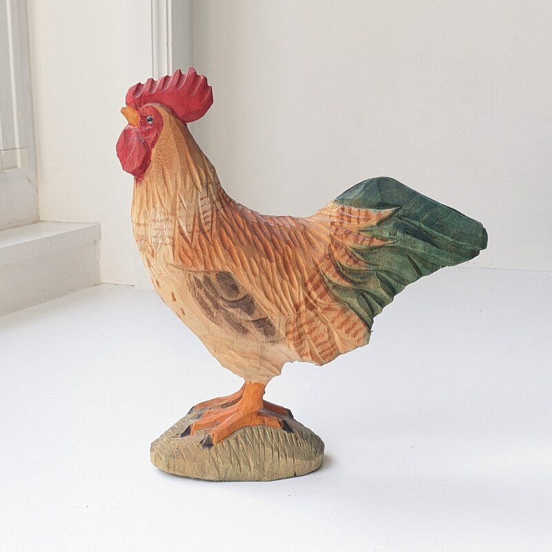Wood Rooster - Etsy