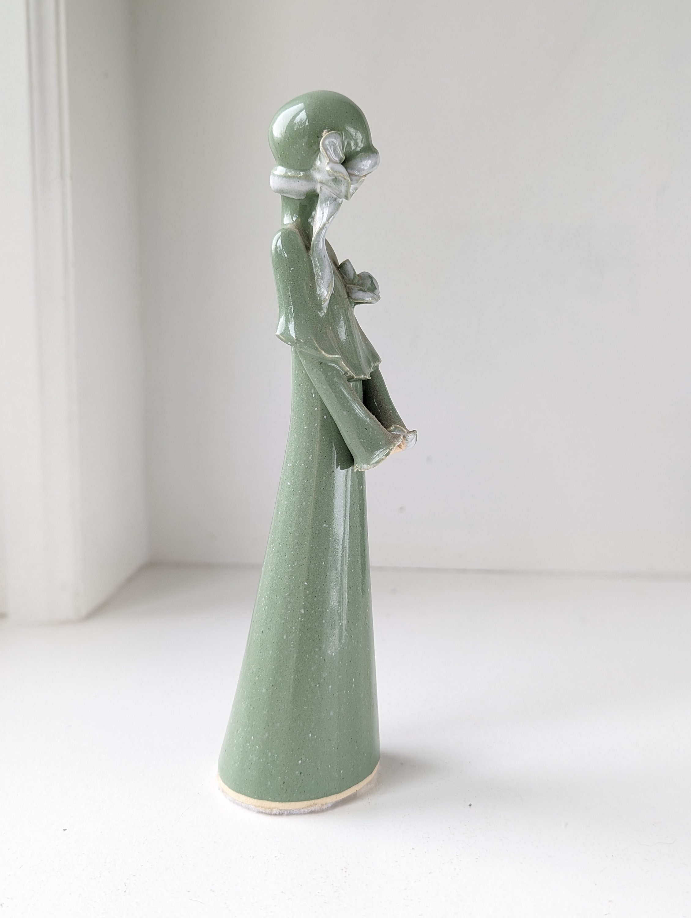 Vintage Louise Auger Lady Figurine 8.5, Handmade in Canada, Signed - Etsy