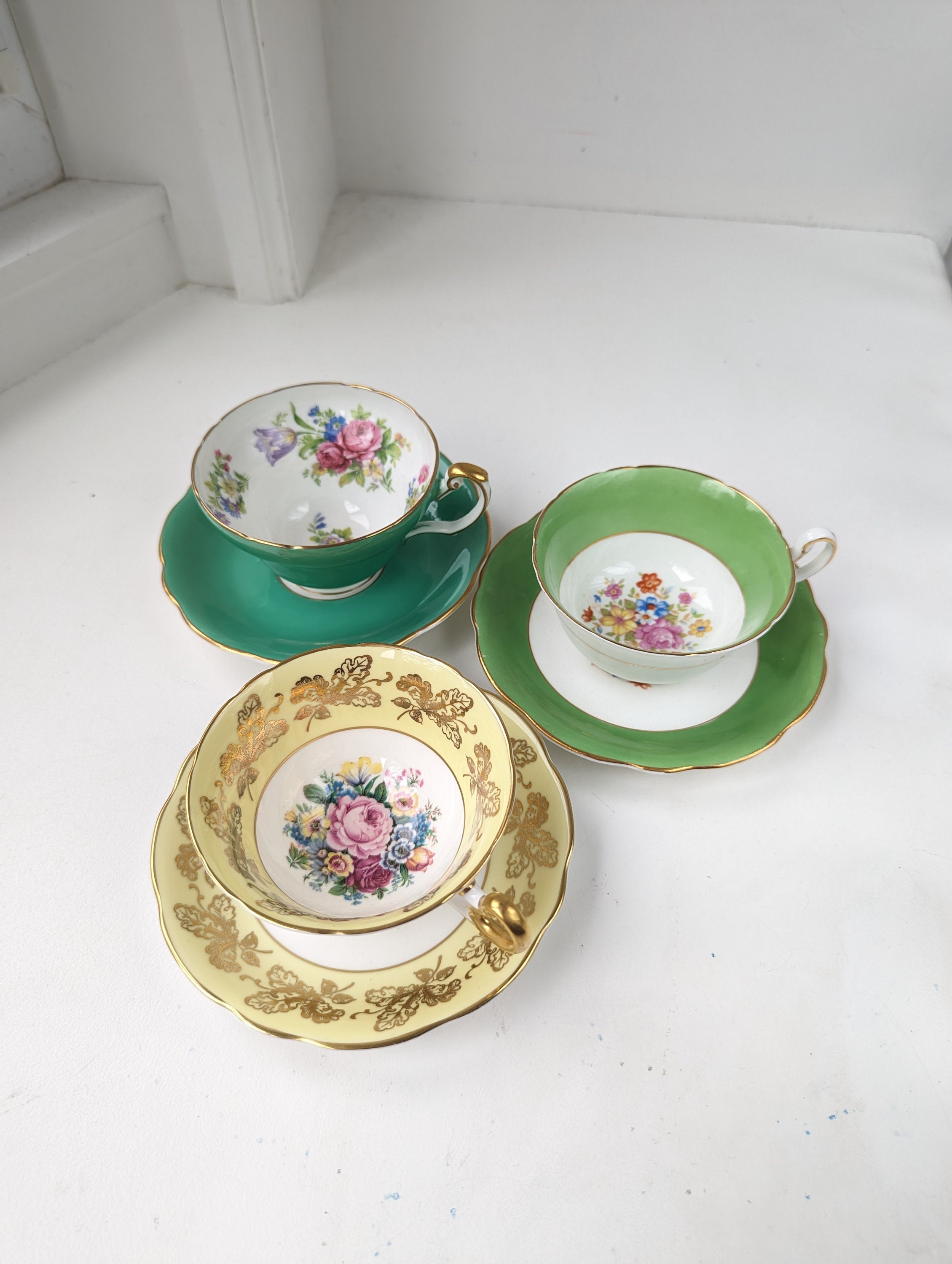 3 Vintage Foley Tea Cups Select Your Favorite Made in England C. 1930 ...
