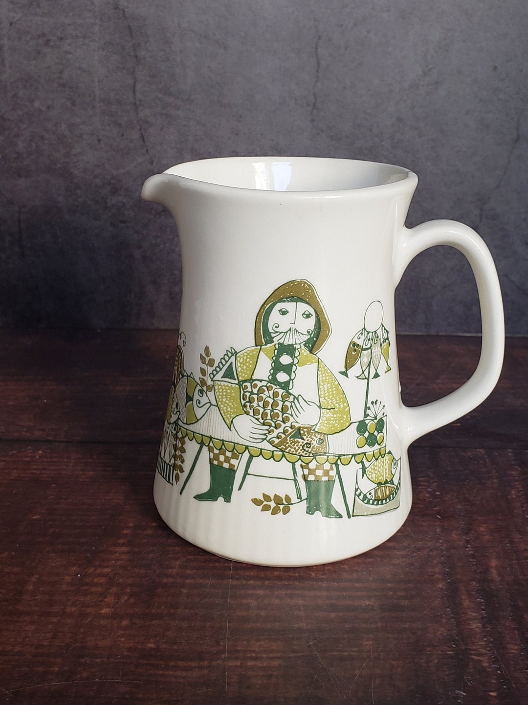 Figgjo Flint market Creamer/milk Jug, 8 Oz, Made in Norway C.1960s ...
