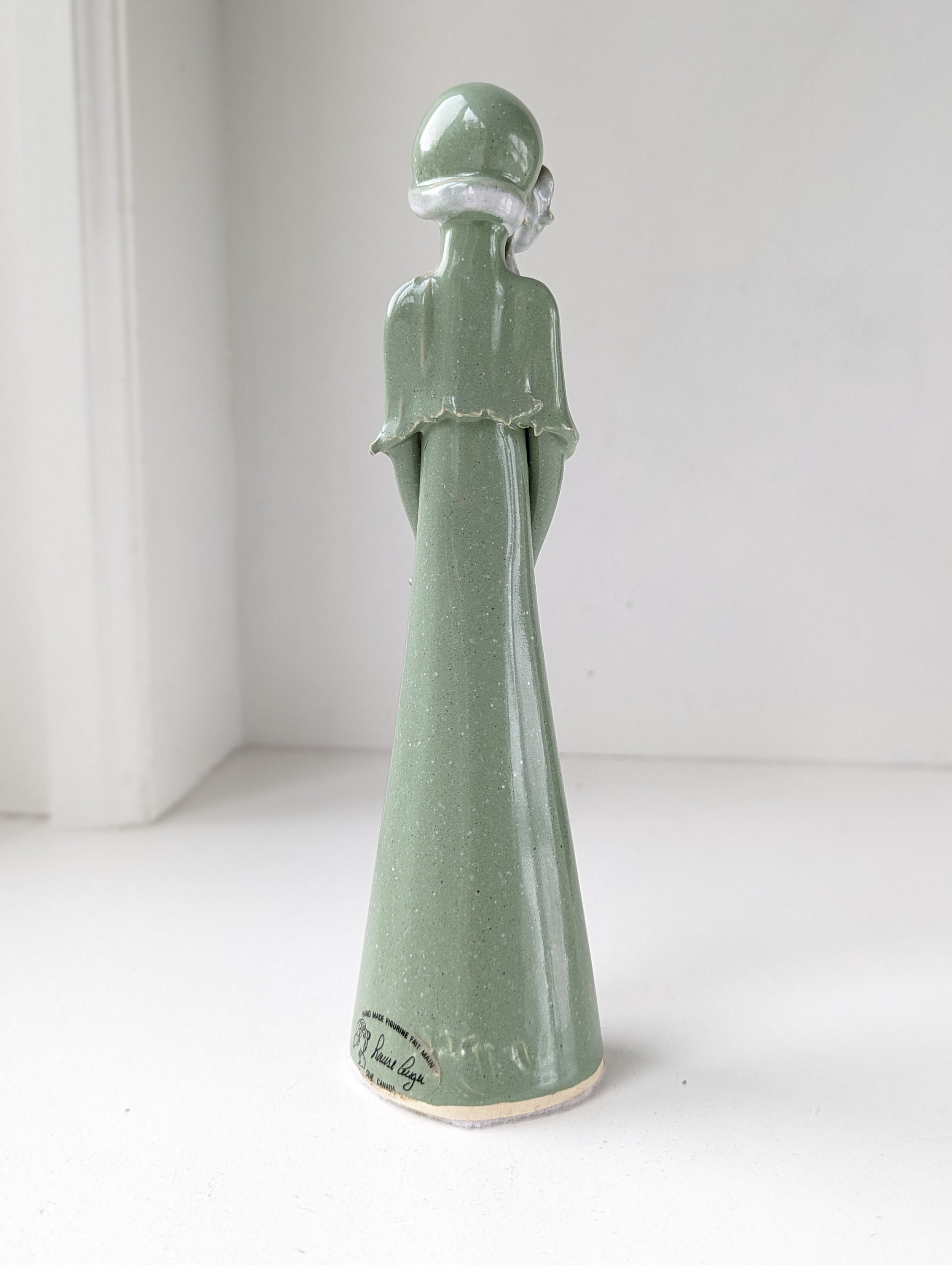 Vintage Louise Auger Lady Figurine 8.5, Handmade in Canada, Signed - Etsy