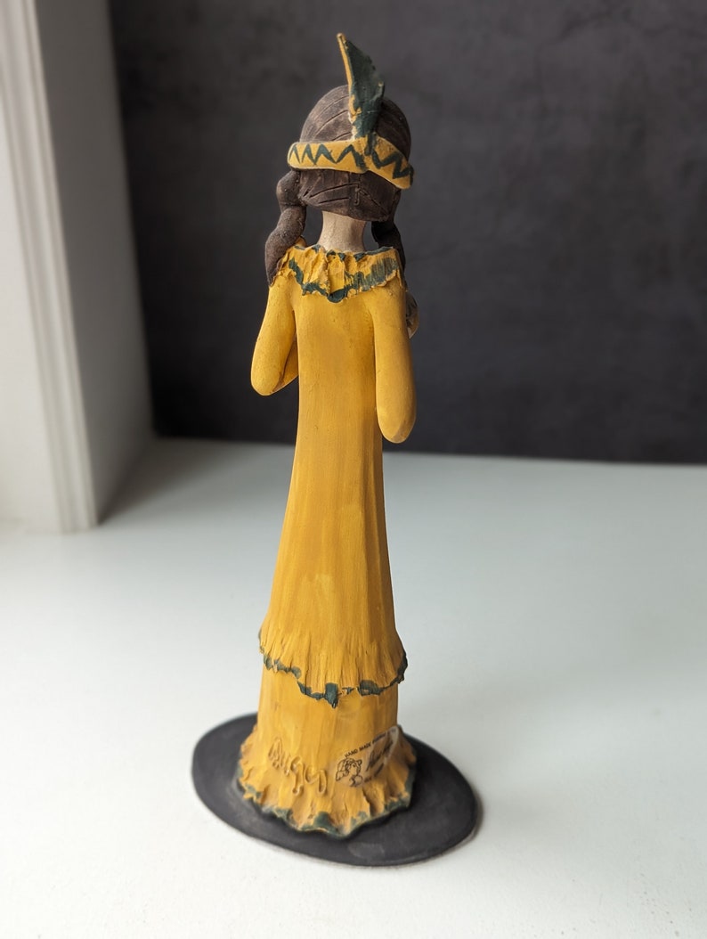 Very Rare Louise Auger Indigenous Girl Figurine-9.5. Handmade in Canada ...