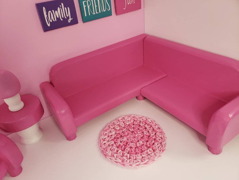 MINIATURE RUG Handmade Crocheted Dollhouse Accessory - Etsy