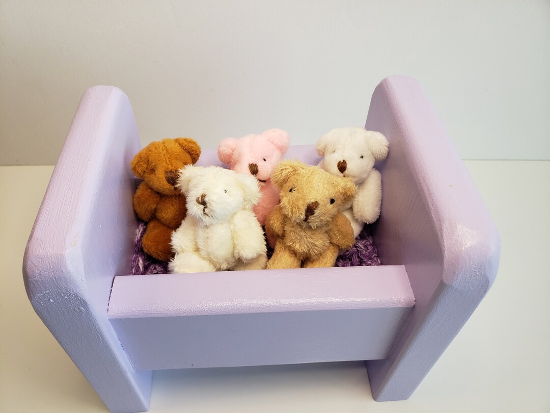 MINIATURE TEDDY BEAR | Stuffed Jointed Teddy Bear | Dollhouse Decor ...