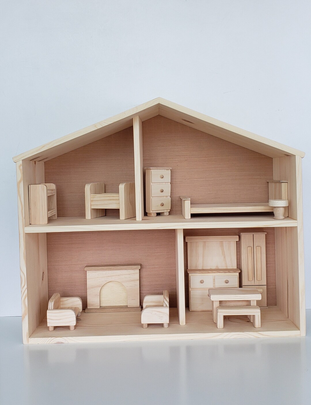 1:6 Scale FURNISHED DOLLHOUSE | FULLY Assembled | Fits Fashion Doll ...