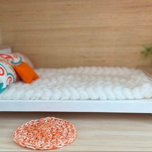 MINIATURE RUG | Handmade | Crocheted | Dollhouse Accessory | Mini Rug ...