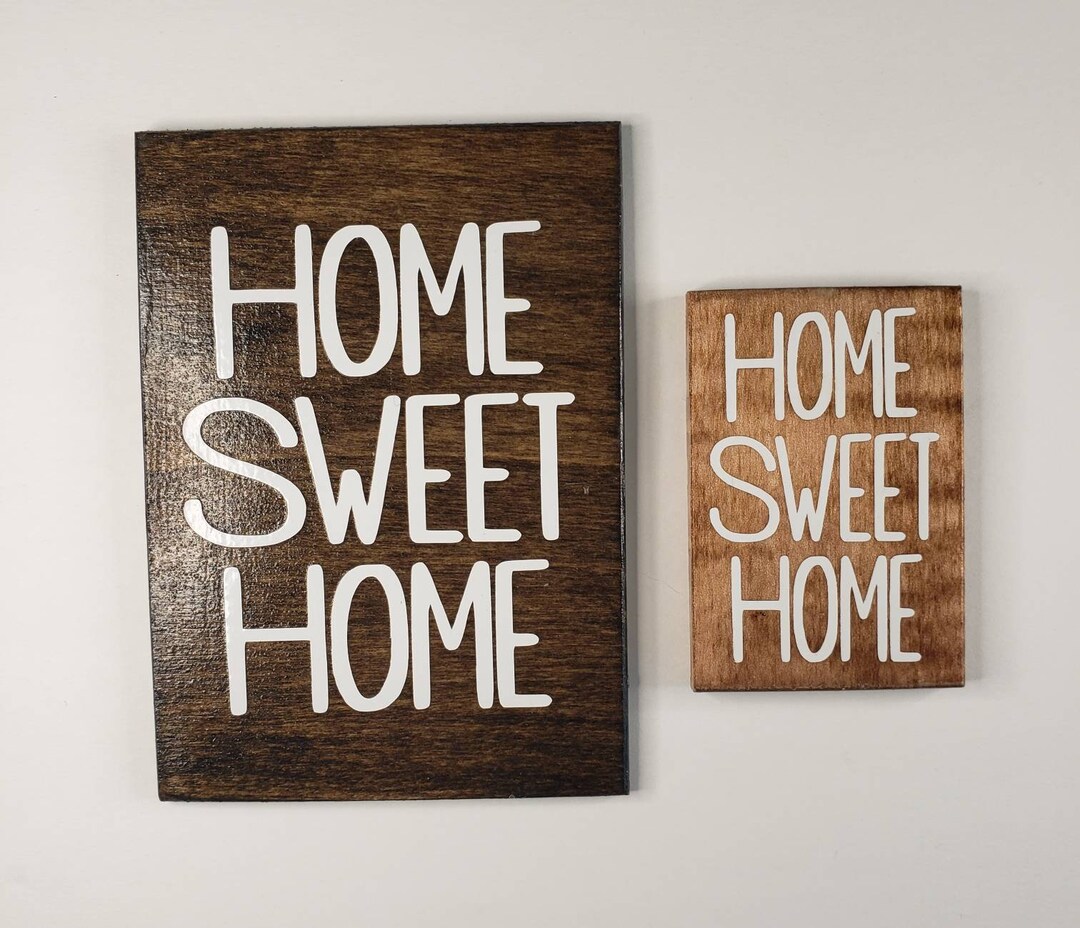 HOME SWEET HOME Sign | Dollhouse Picture | Doll Decor | Dream House ...