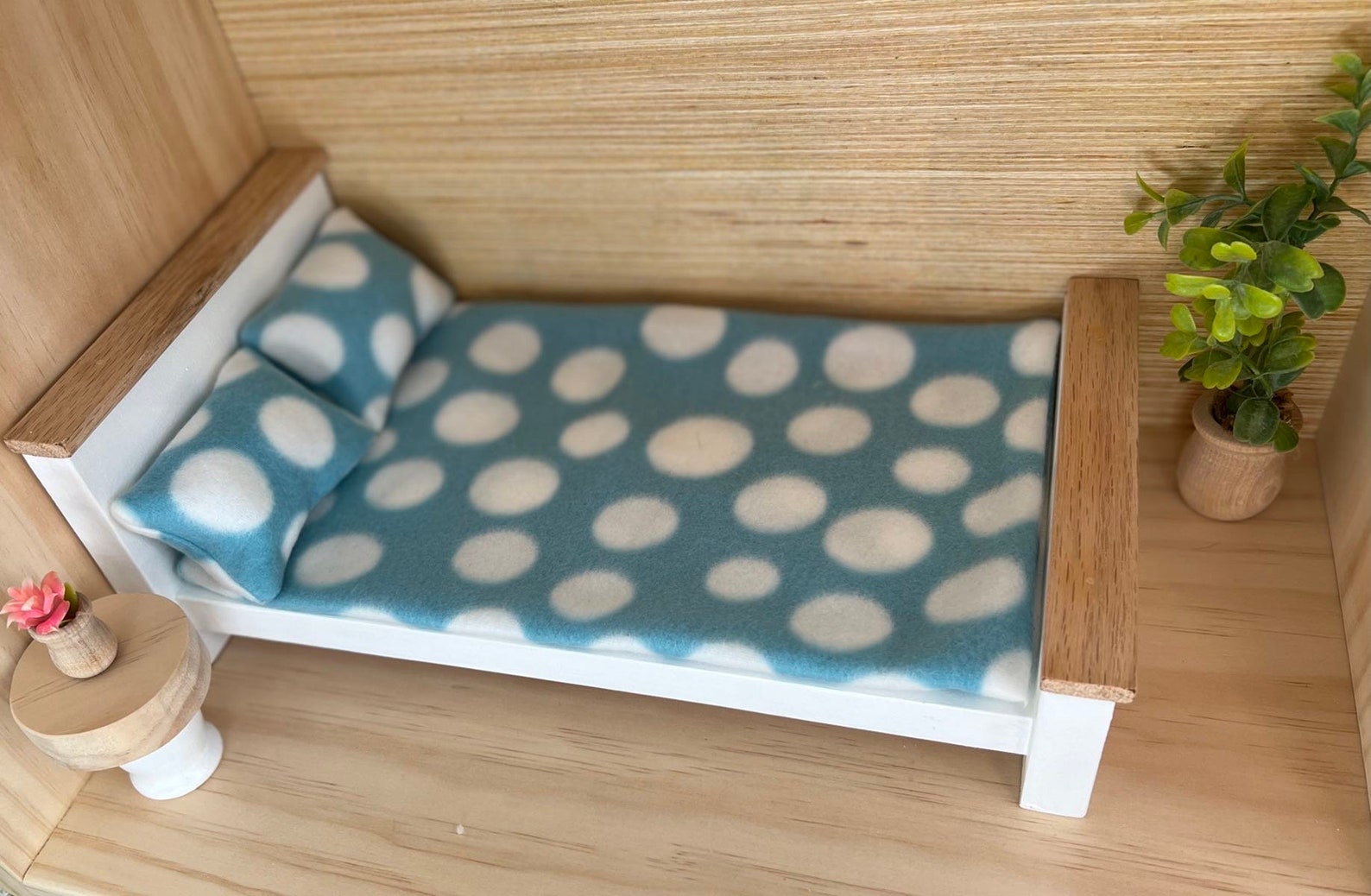 1:6 Scale QUEEN Bed Sturdy Wooden Premium Wood Teal or - Etsy