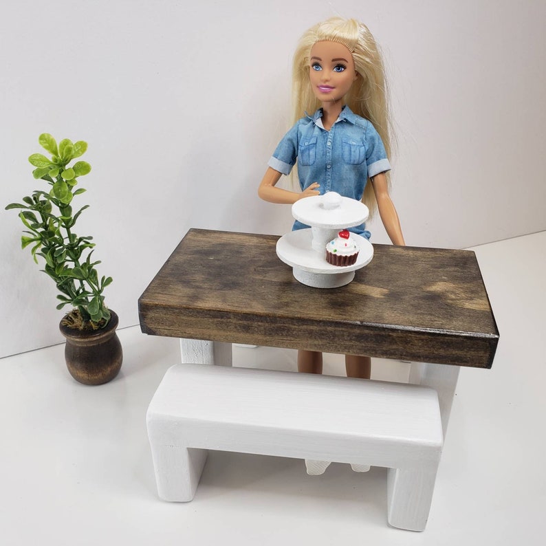 Miniature Tiered Tray | Wooden | Handmade | Dollhouse | Tray for ...