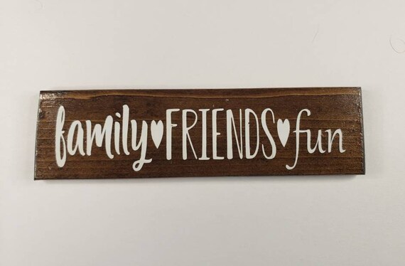 FAMILY FRIENDS FUN Sign Dollhouse Picture Doll Decor - Etsy
