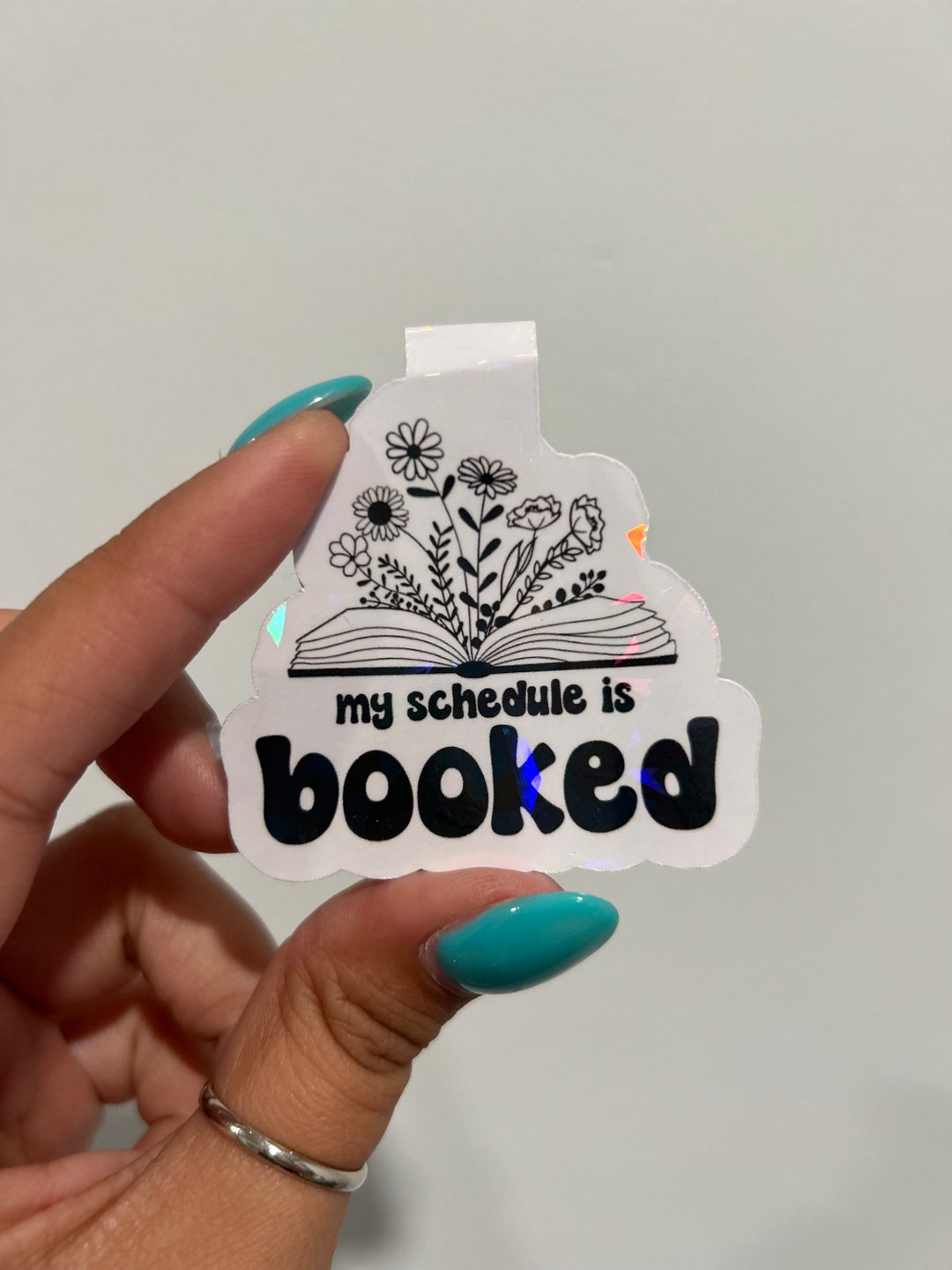 My Schedule is Booked Bookmark - Etsy