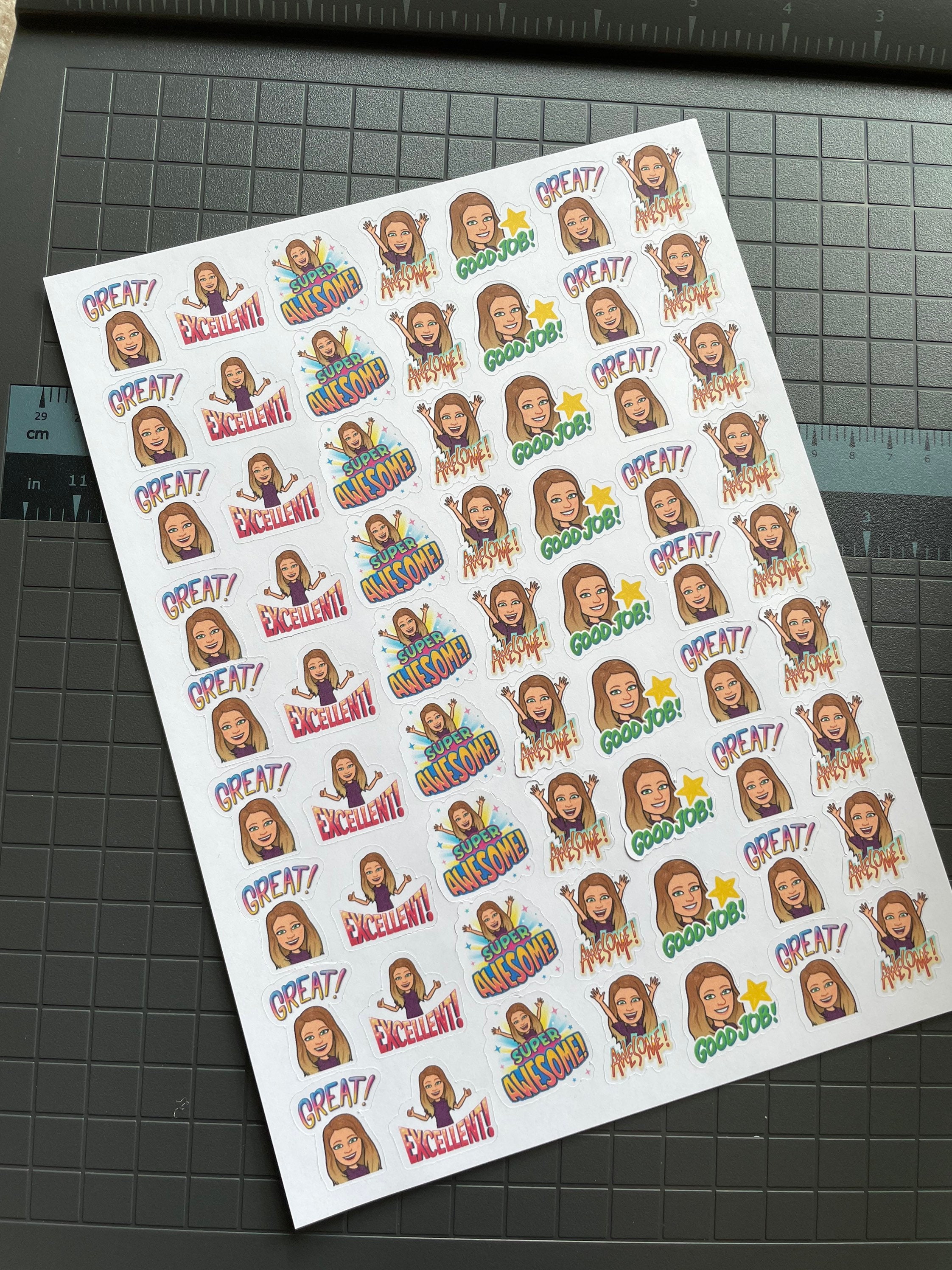 Custom Bitmoji Stickers - Etsy