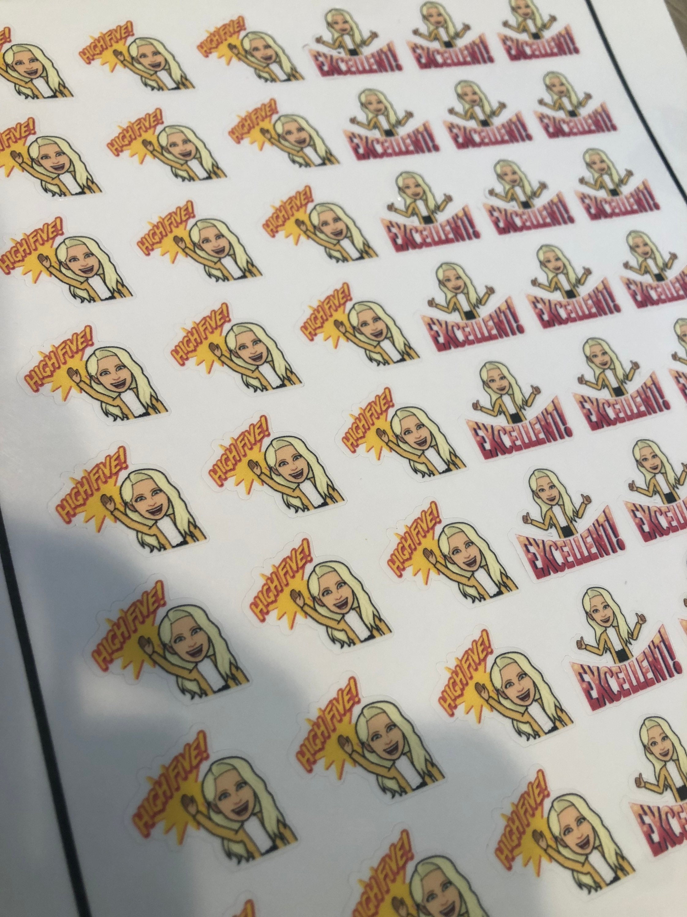 Custom Bitmoji Stickers - Etsy