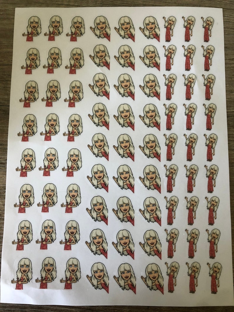 Custom Bitmoji Stickers - Etsy