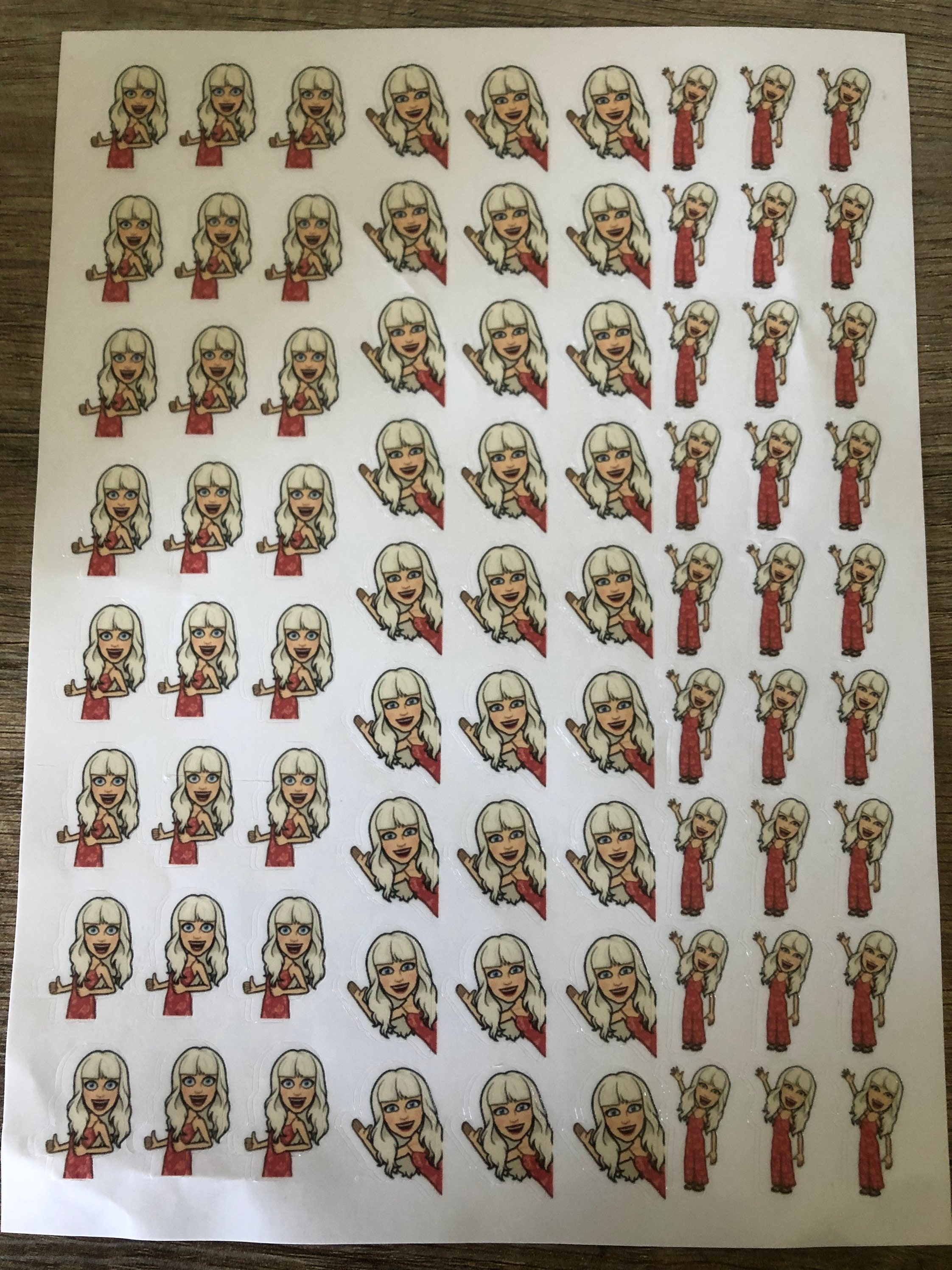 Custom Bitmoji Stickers - Etsy