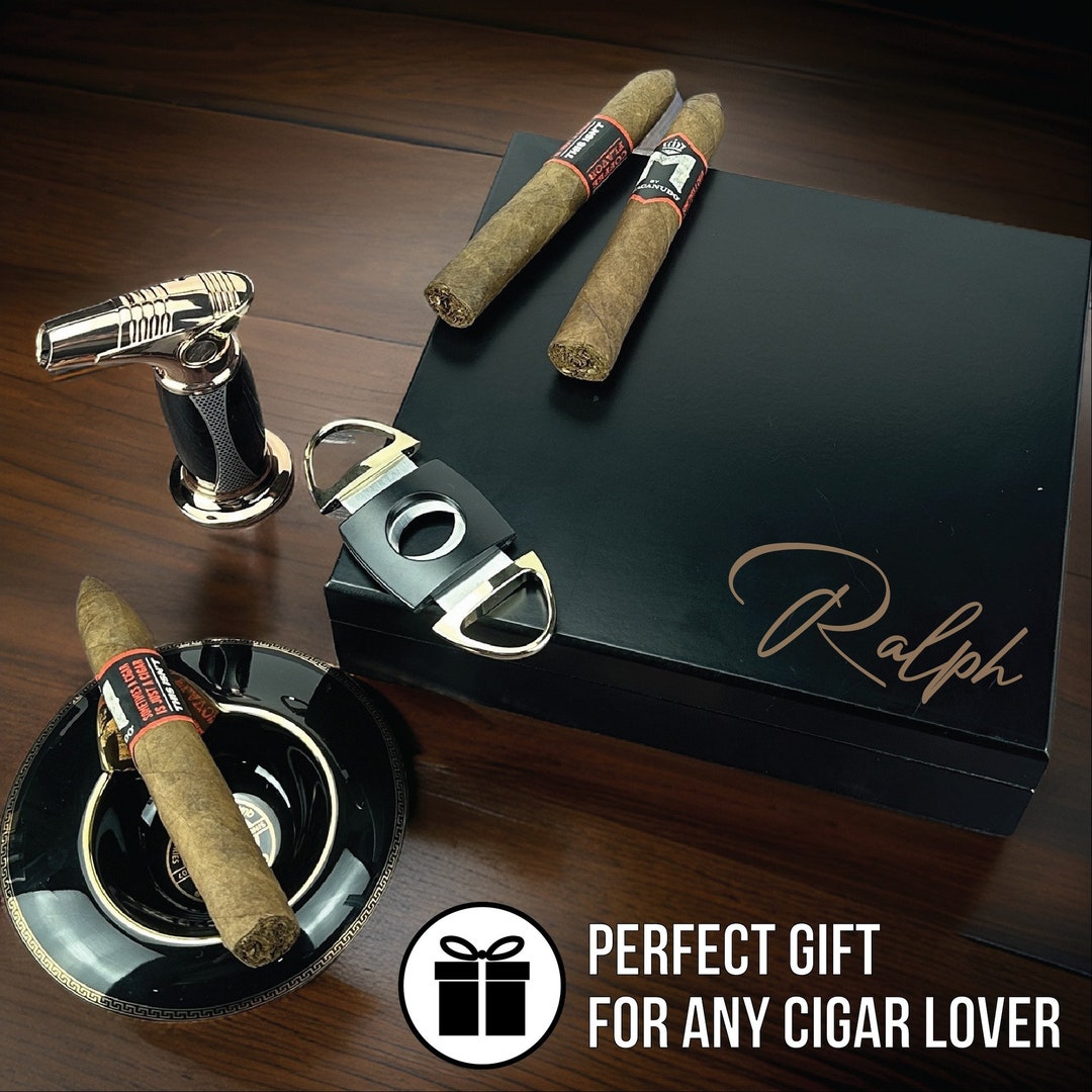 Classic Man Cigar Gift Set, Cigar Essentials, Cigar Lover Gift Box, Man ...