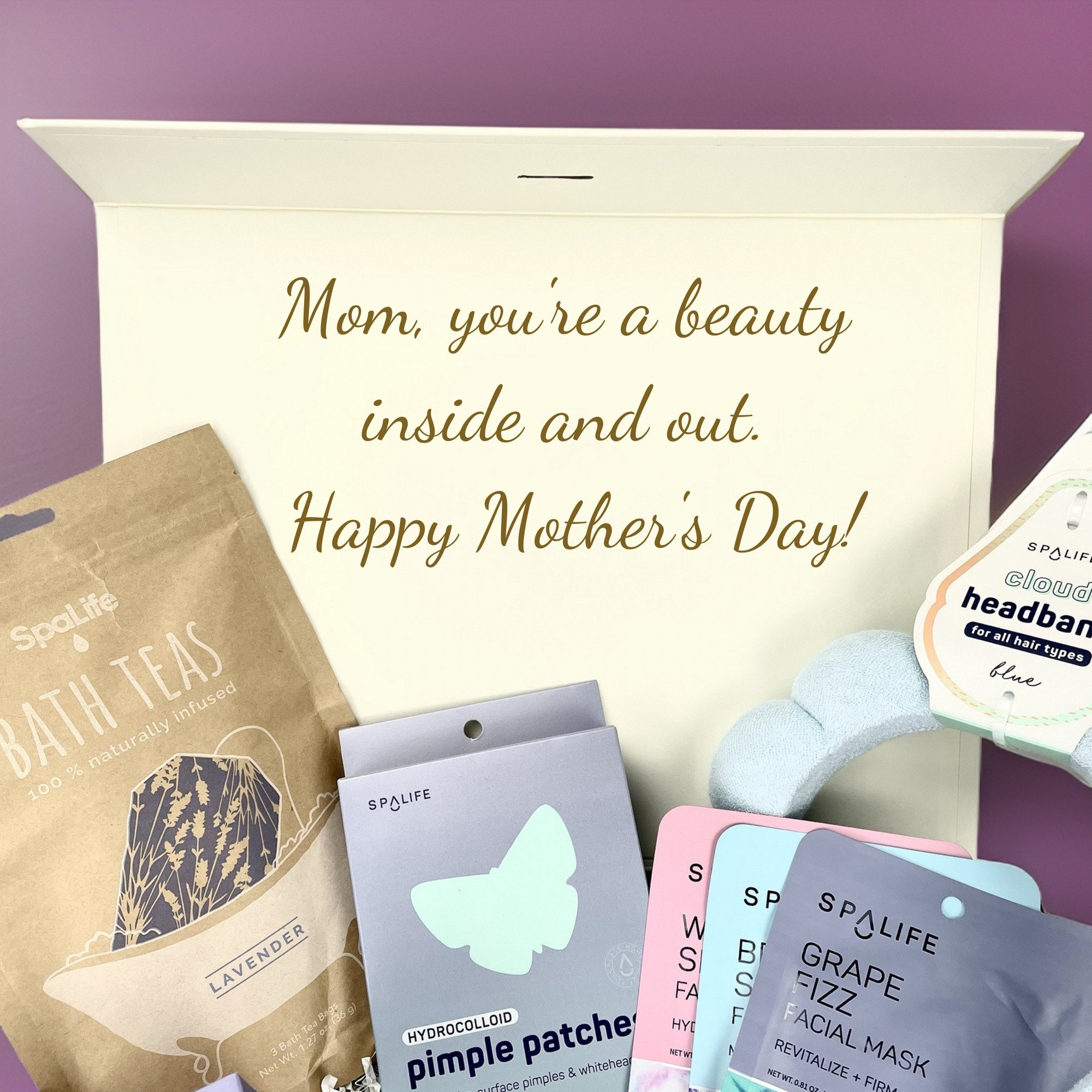 Blissful Mom Spa Retreat Gift Set, Mother's Day Spa Box Set, Spa Day ...
