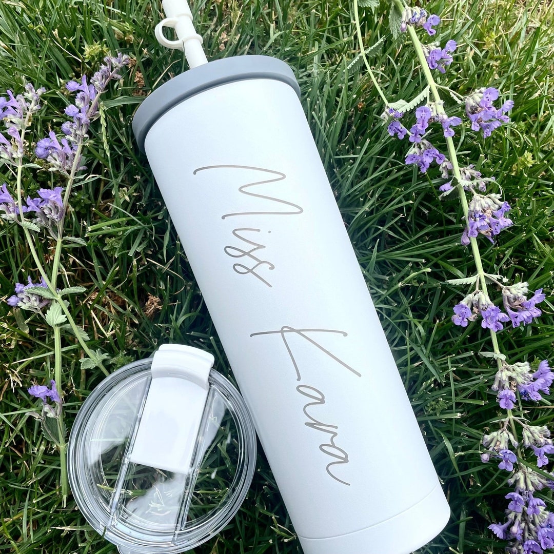 Sweet Sips Skinny Tumbler: Premium Drink Container, Elegant Travel ...