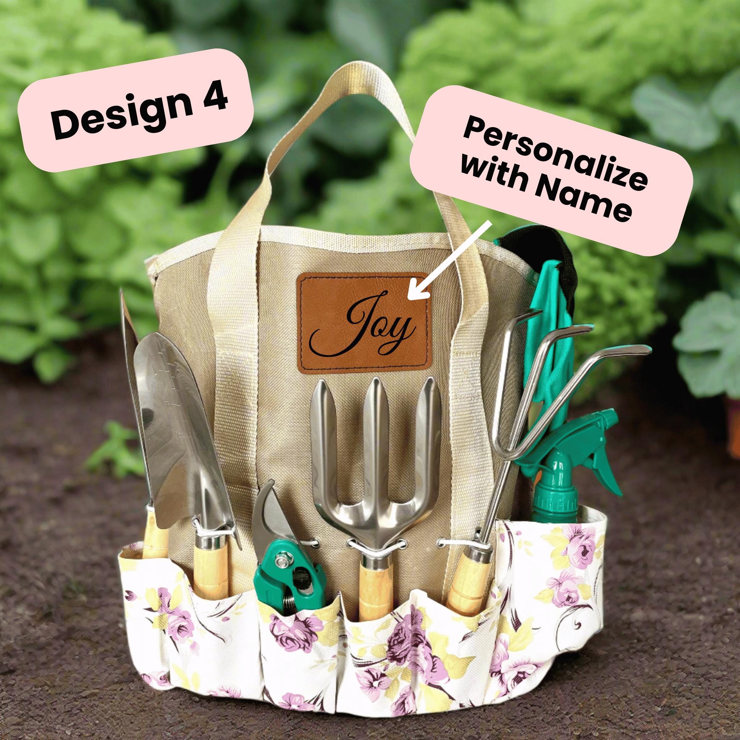 Gardening Tote Set, Personalized Garden Tool Set, Gardening Gift for ...