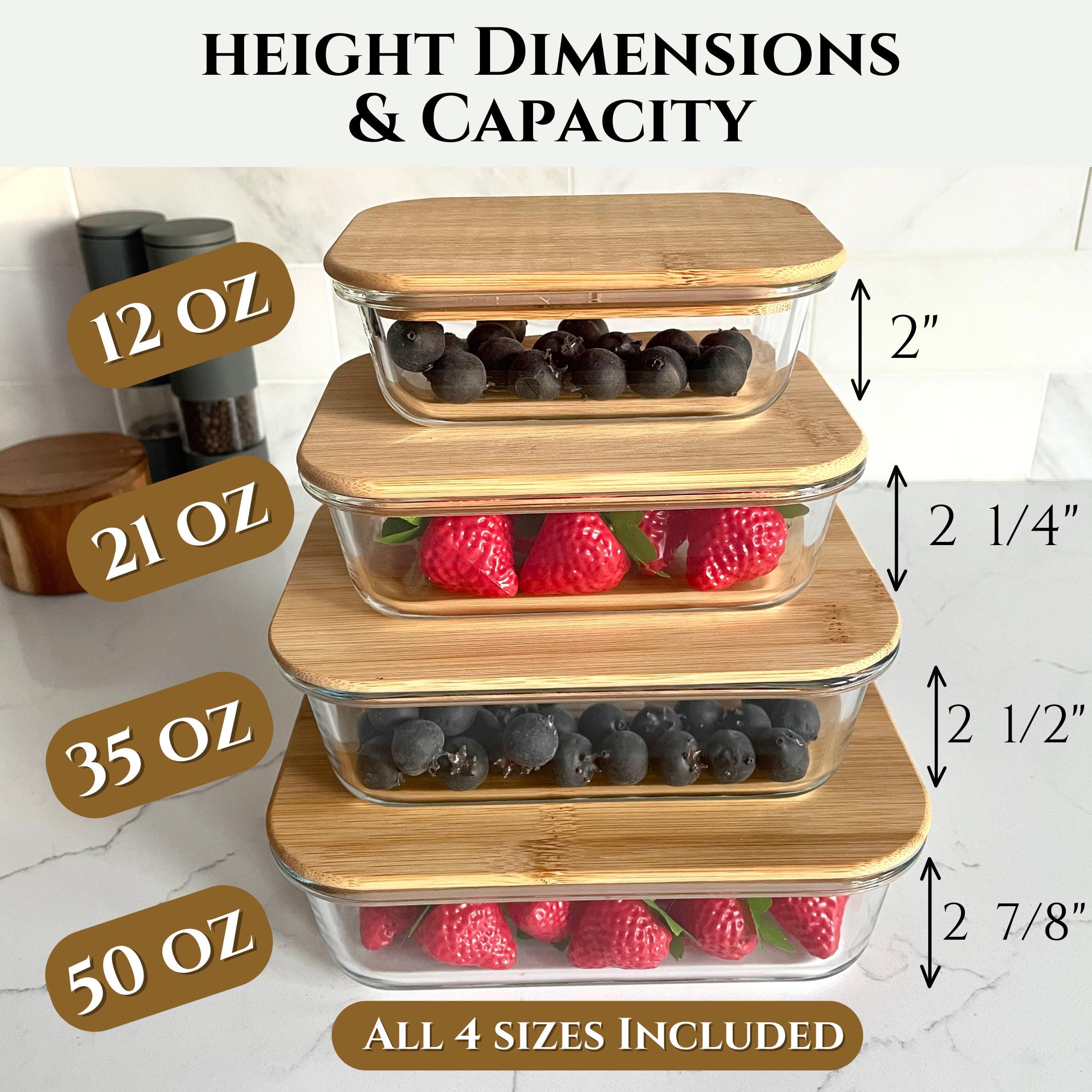 Personalized Glass Tupperware Set, Personalized Engraved Glass Food ...