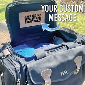 Sentimental Duffle: Personalize Gift for Men With Initial, Embroidered ...