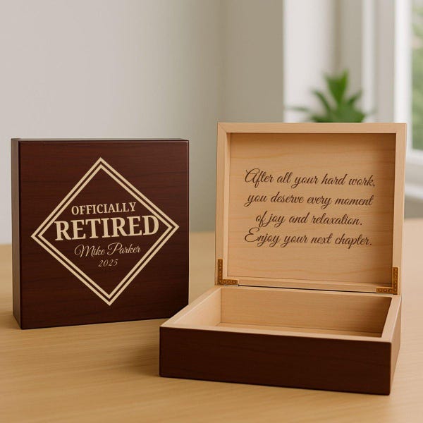 Retirement Notes Box - Etsy