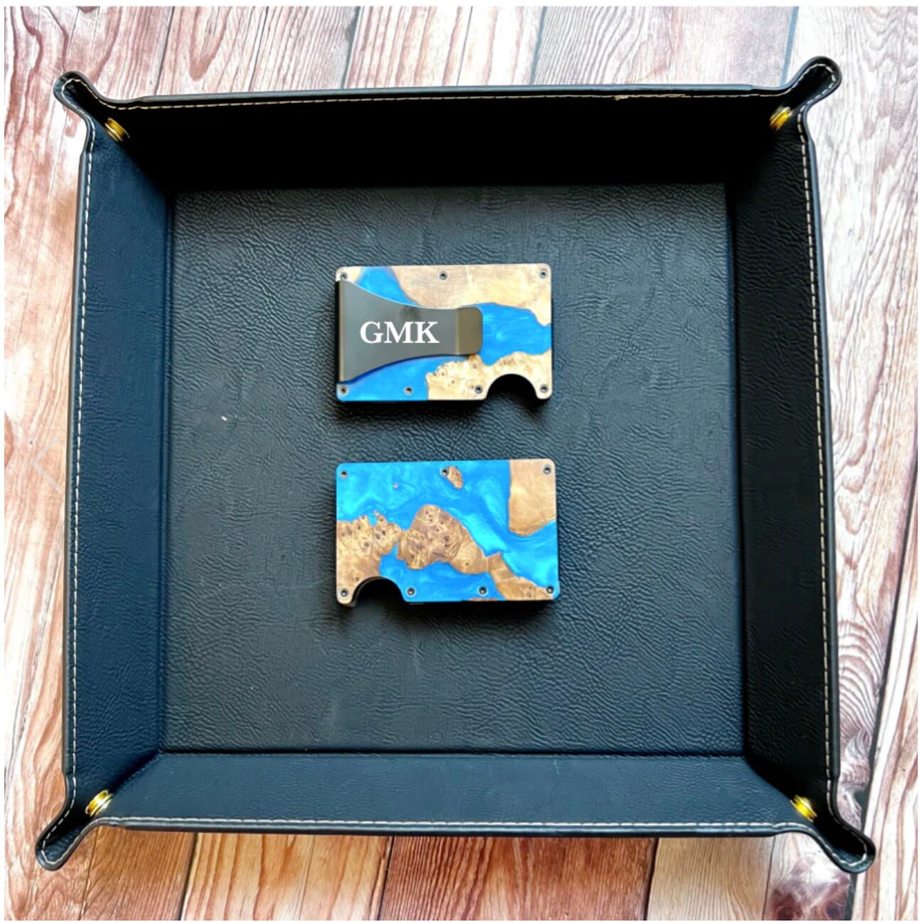 Resin Wood Wallet Card Holder Wallet Personalized Wallet - Etsy