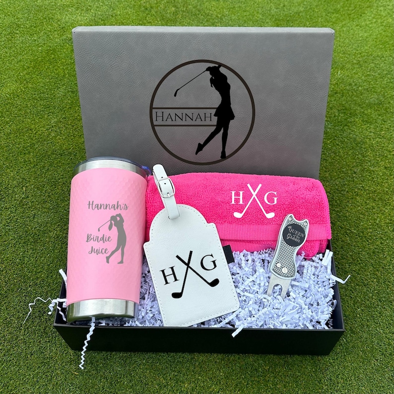 Personalized Golf Gift Set, Golfer Gift Set for Her, Personalized Golf ...