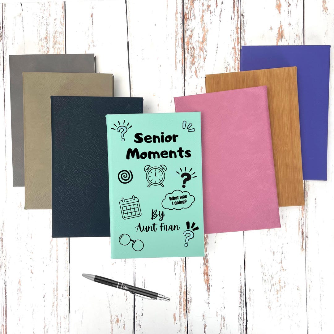Senior Moments Journal – Personalized Notebook Gift for Women, Funny ...