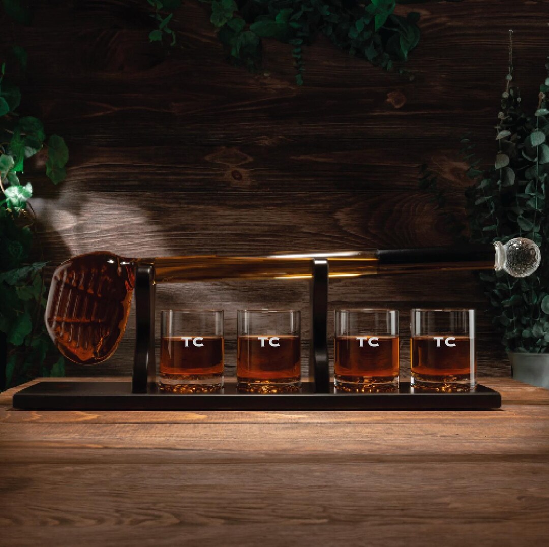 Golf Club Decanter, Glassware Set, Golf Whiskey Glass, Golfer Gift Sets ...