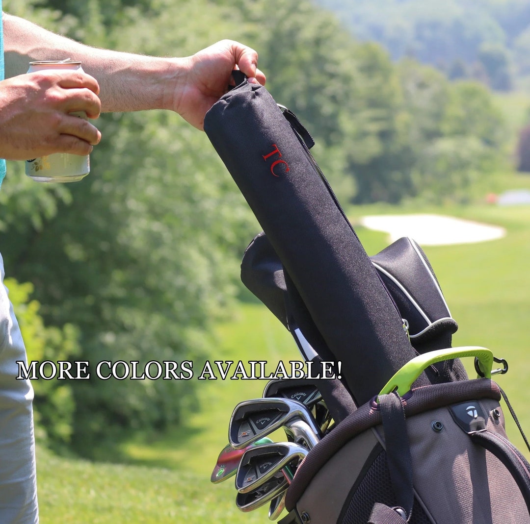 Personalized Beer Sleeve, Golf Beer Can Bag, Fathers Day Gift, Beer Can ...