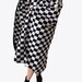 Checkered Wool Hooded Cape in Black and White. Plaid Felt - Etsy