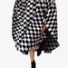 Checkered Wool Hooded Cape in Black and White. Plaid Felt - Etsy