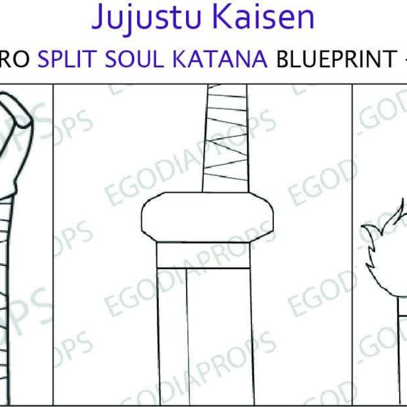 Jujutsu Kaisen Split Soul Katana - Etsy