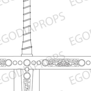 One Piece, Mihawk Yoru Live Action Sword, PDF Del Progetto per Cosplay ...