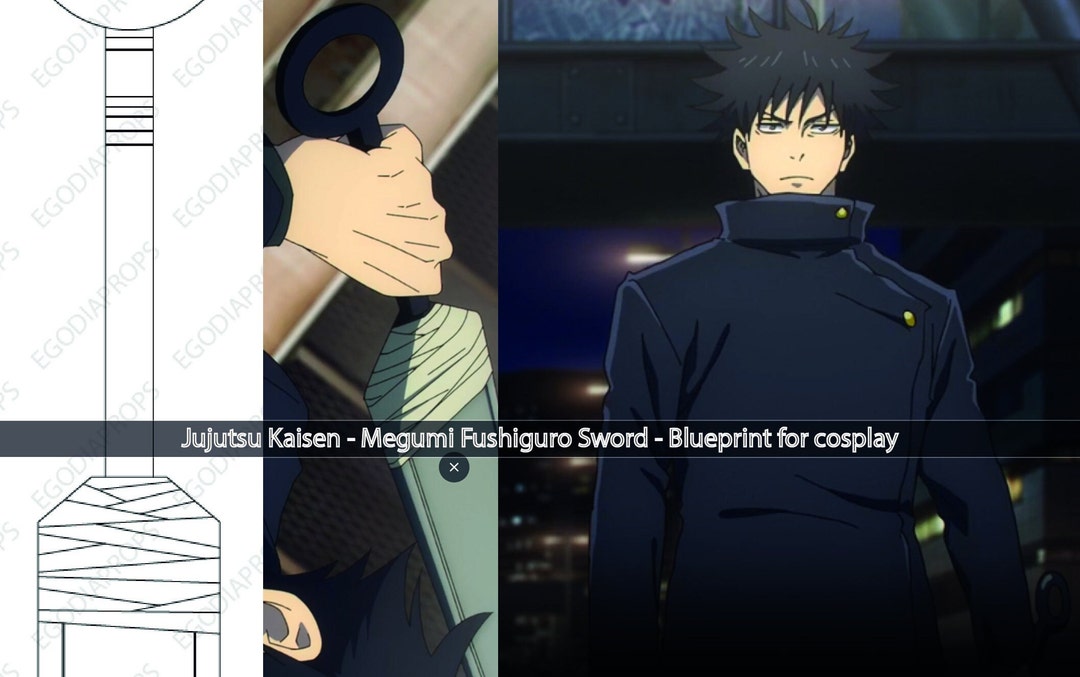 Jujutsu Kaisen - Spada Megumi Fushiguro - Progetto per Cosplay - Etsy