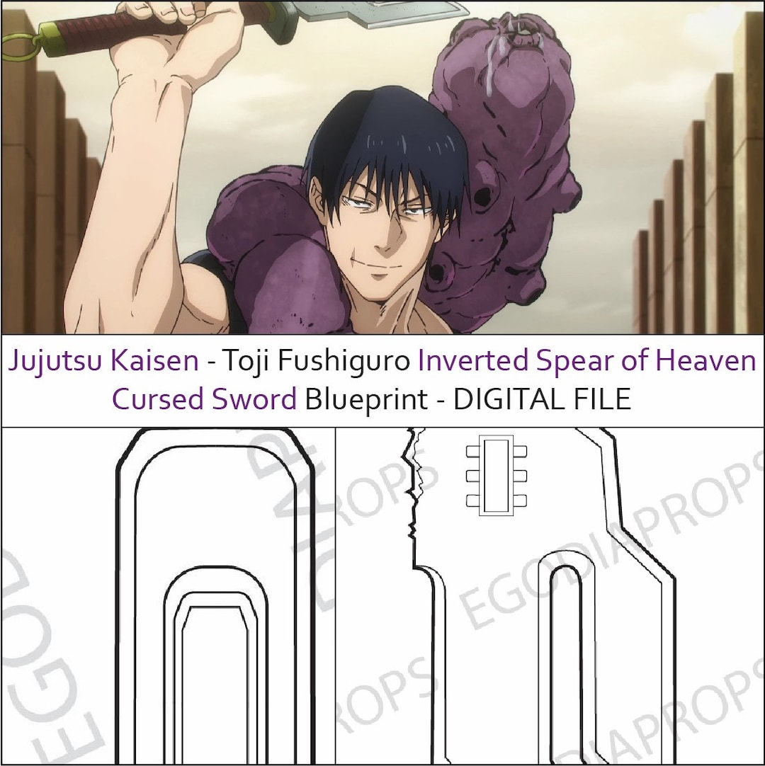 Jujutsu Kaisen Toji Fushiguro Inverted Spear of Heaven Cursed Sword ...