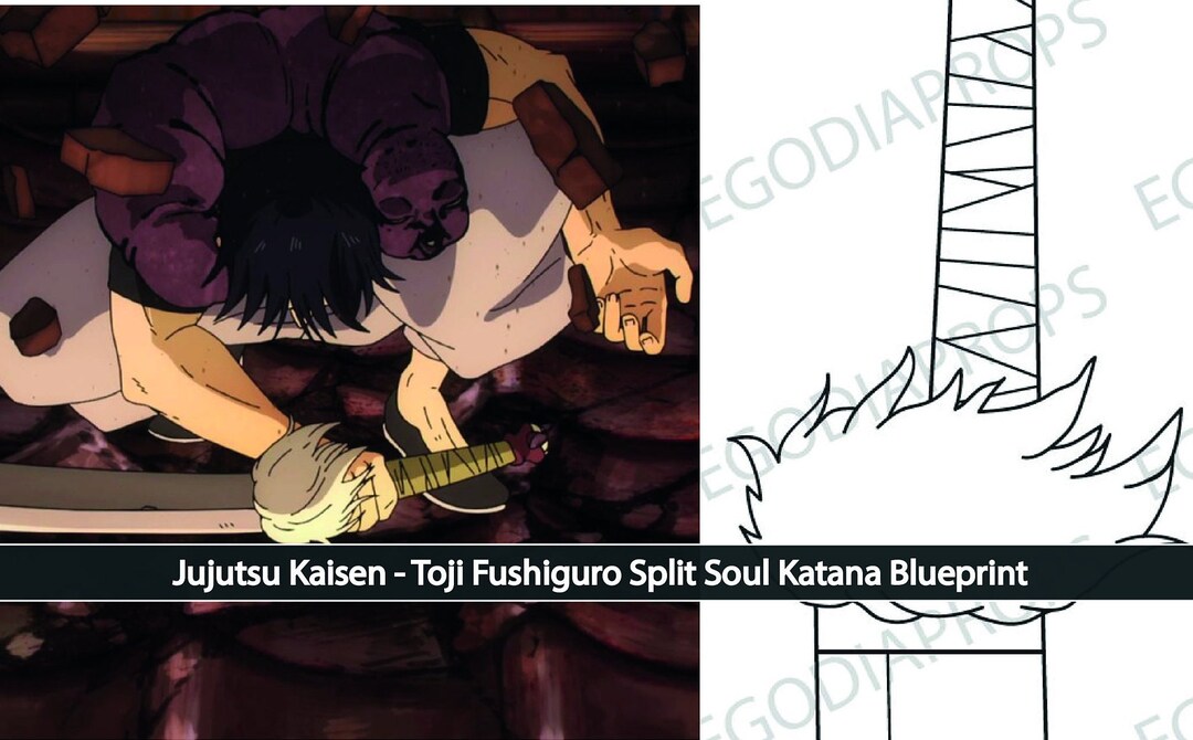 Jujutsu Kaisen Toji Fushiguro Split Soul Katana Cursed - Etsy Canada