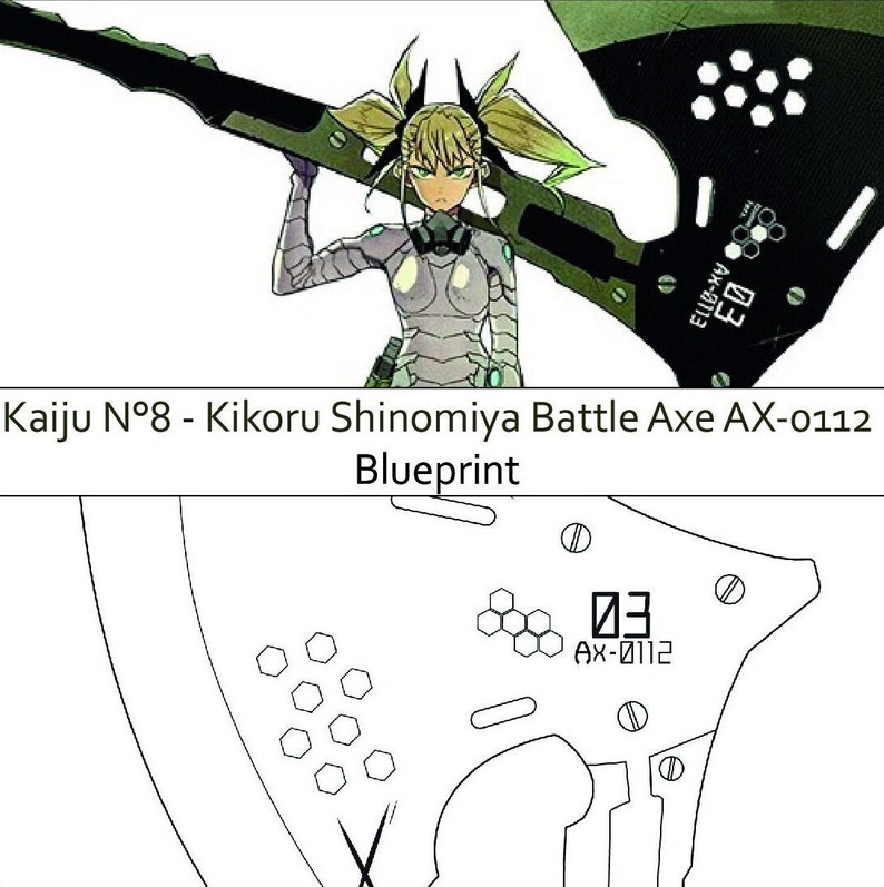 Kaiju No.8 - Kikoru Shinomiya Ascia Da Battaglia AX-0112 - PDF Progetto ...