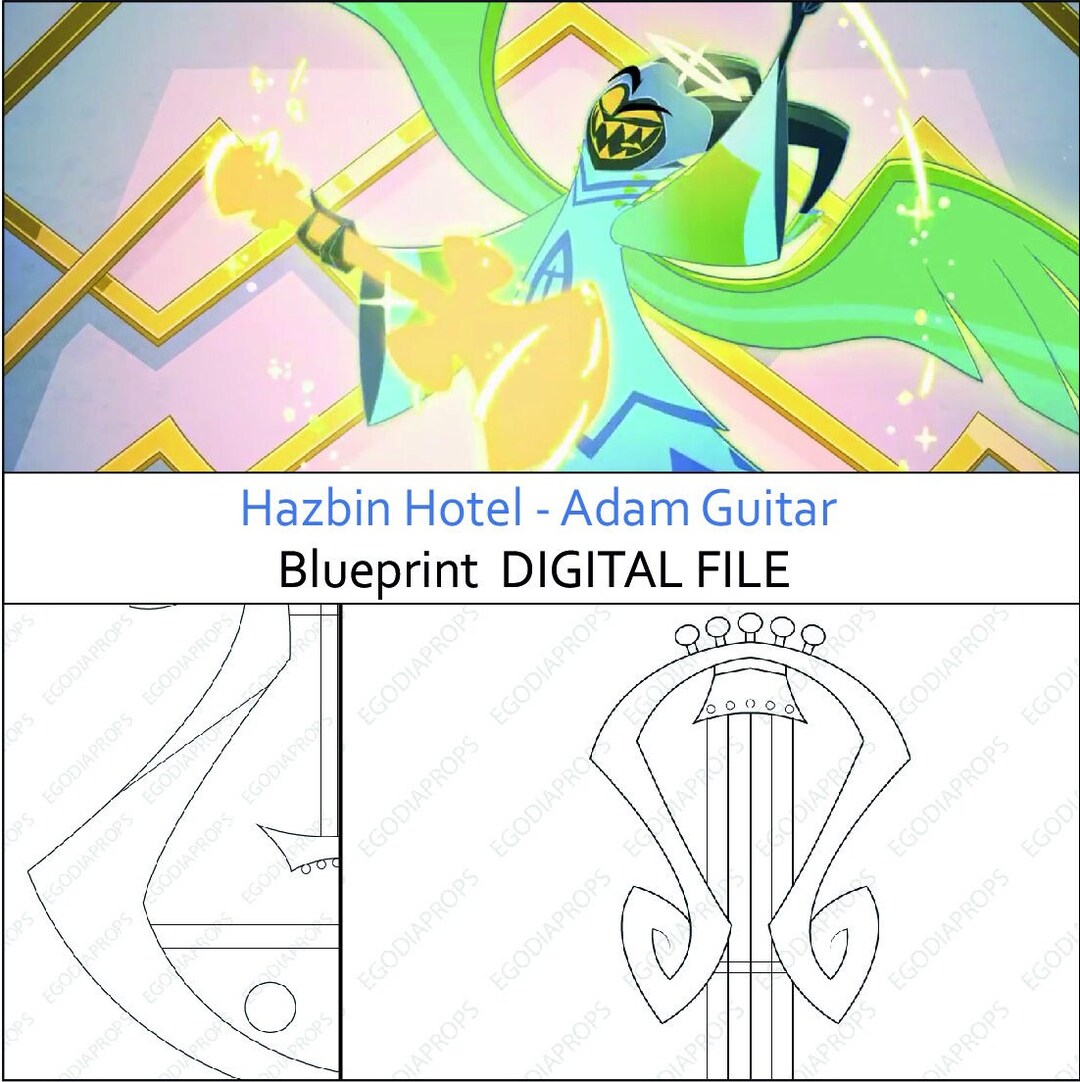 Hazbin Hotel - Adam Guitar - Progetto PDF per Cosplay - Etsy