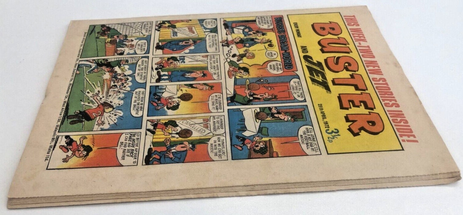 Vintage Buster and Jet Comic 29th April 1972 3 1/2p Comic - Etsy
