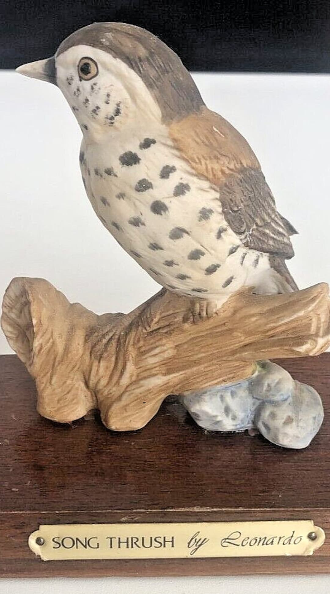 Vintage Collectible Song Thrush by Leonardo Hand Painted Ornament ...