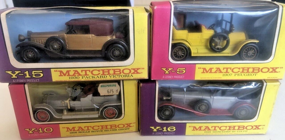 4 X Vintage Matchbox Cars Boxed Collectables Various Cars Match Box ...