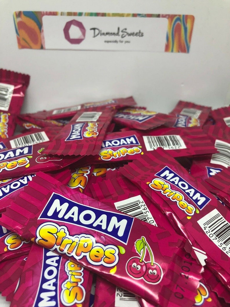20 X Haribo Maoam Stripes - CHERRY Flavour - Etsy