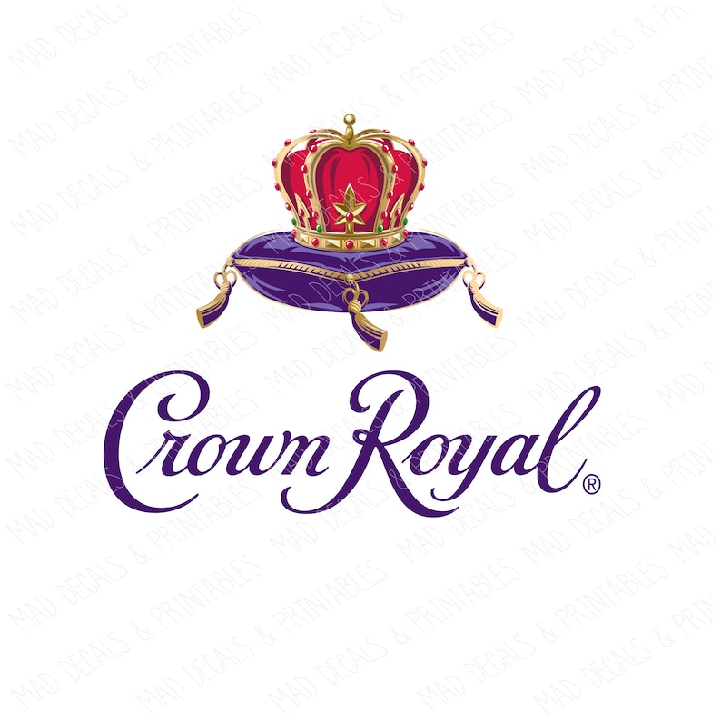 Crown Royal Logo Waterslide Vinyl Printable Vinyl HTV Decal | Etsy