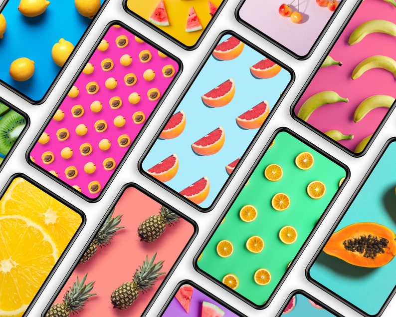 20+ Fun Fruit Phone Backgrounds - iPhone and Android - Etsy