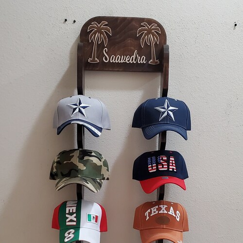 Cap Rack Rack for 20 Caps Custom Cap Rack Cap Rack 3D - Etsy