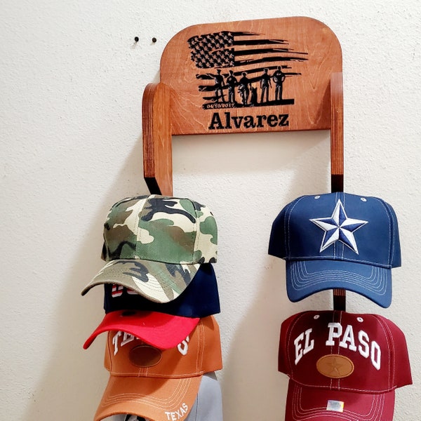 Wood Hat Rack - Etsy